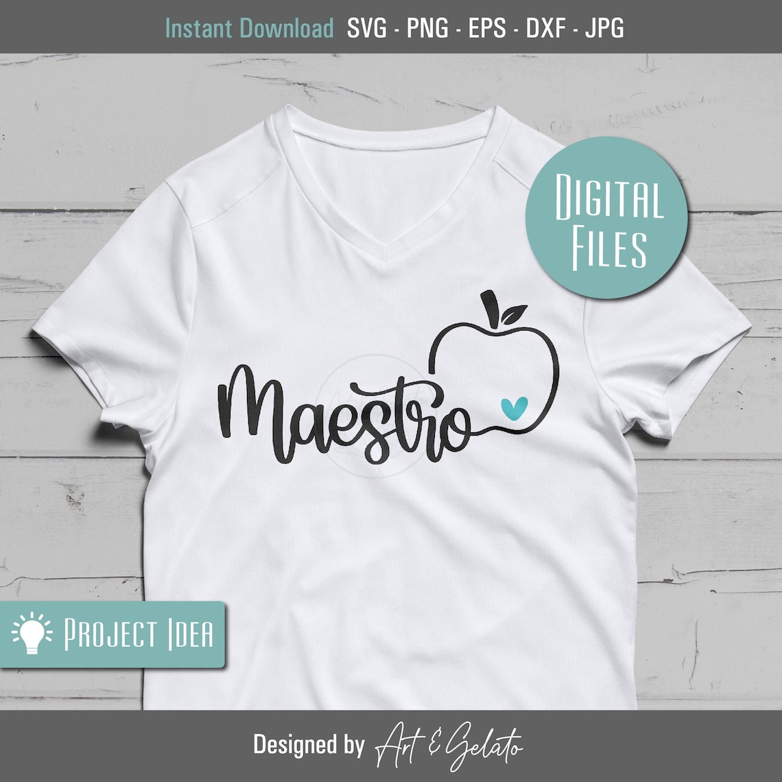 Maestro SVG Maestro Outline SVG Teacher Spanish SVG Manzana | Etsy