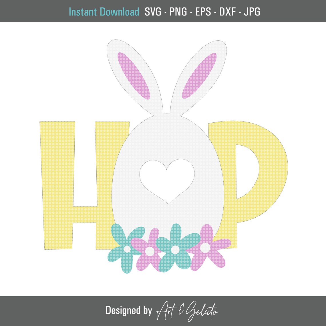 Hop SVG Bunny Hop SVG Easter Bunny Svg Easter Svg Happy | Etsy