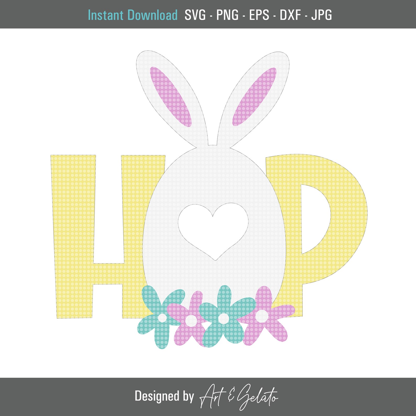 Hop SVG Bunny Hop SVG Easter Bunny Svg Easter Svg Happy | Etsy