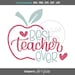 Teaching is a Work of Heart SVG, Teacher Apple SVG, Teacher SVG, Best ...