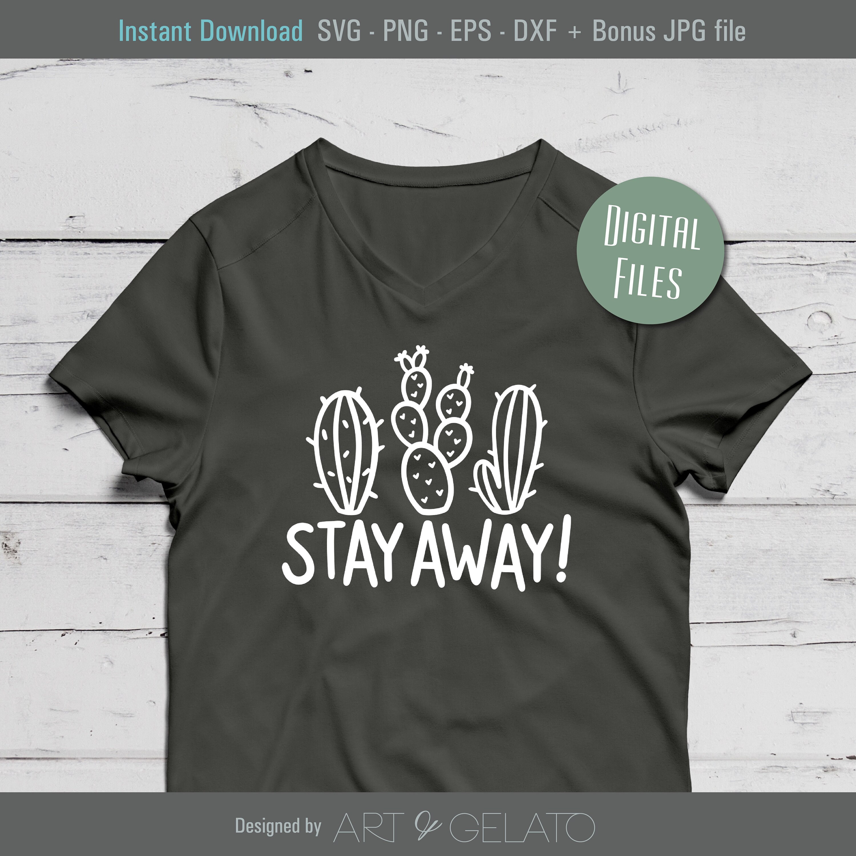 Stay Away SVG Cactus Svg Social Distancing Svg Cactus Stay | Etsy