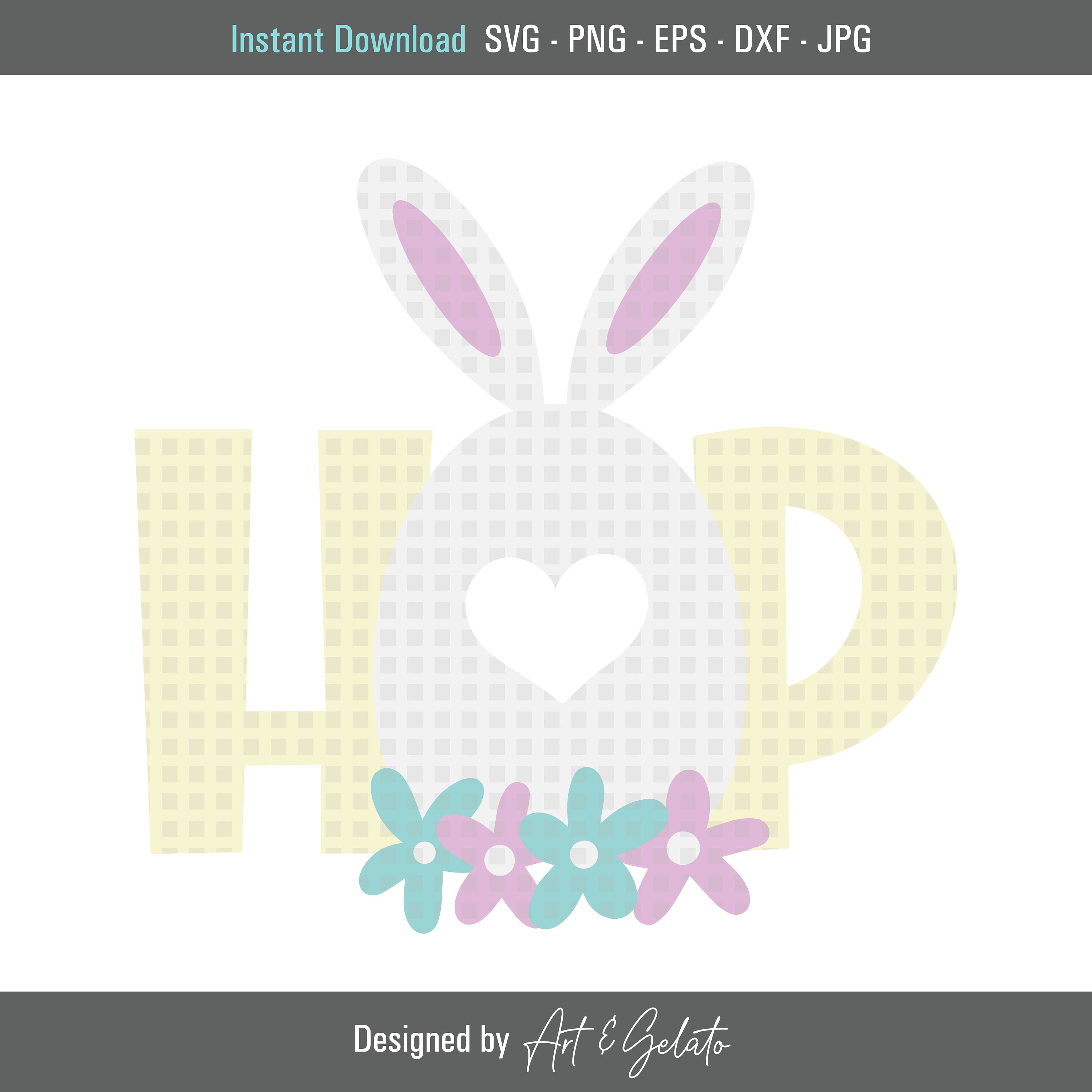 Hop SVG Bunny Hop SVG Easter Bunny Svg Easter Svg Happy | Etsy