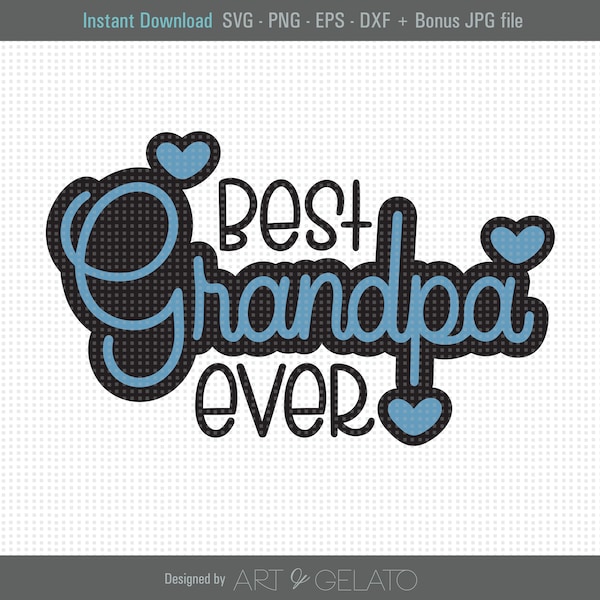 Best Grandpa Svg - Etsy