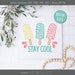 Stay Cool SVG, Floral Popsicles Svg, Cute Summer Svg, Summer Svg ...