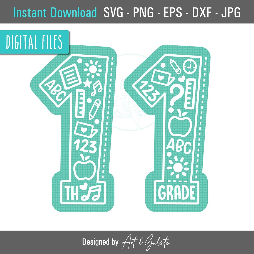 11th Grade SVG, Eleventh Grade Svg, First Day of School Svg, Teacher ...