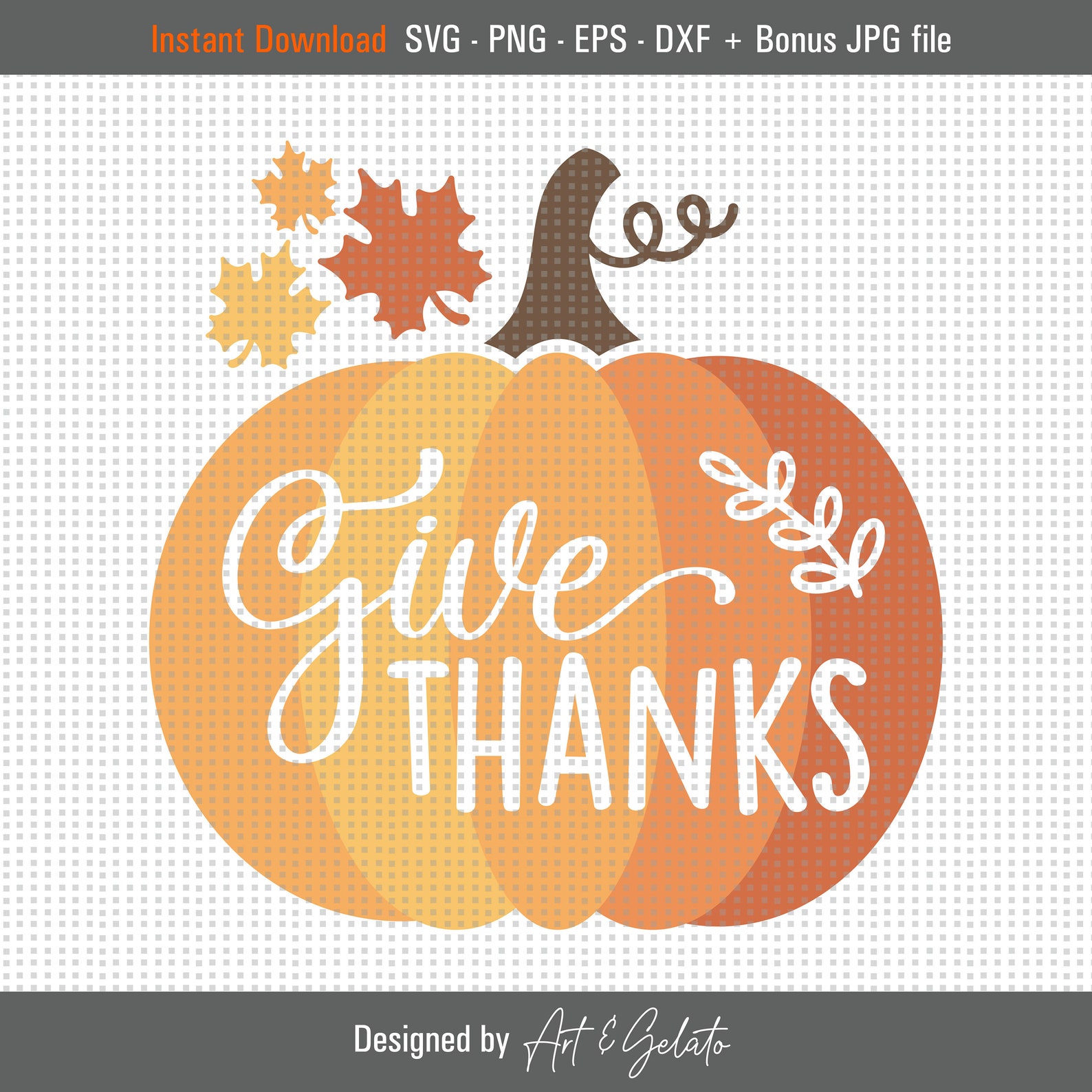 Give Thanks SVG Happy Thanksgiving Svg Fall Svg Thanks Svg | Etsy