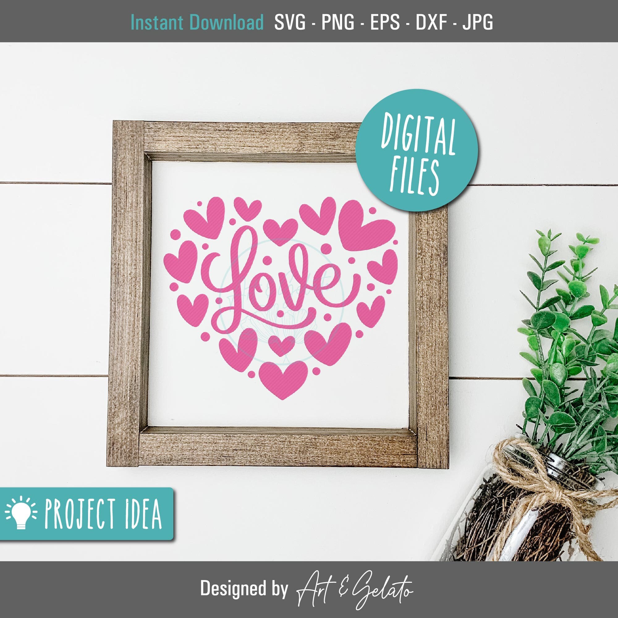 Love Heart SVG Happy Valentines Day SVG Valentines Day Svg - Etsy