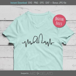 Bunny Ears EKG SVG, Bunny Ears Svg, Easter Bunny Ears Svg, Heartbeat ...