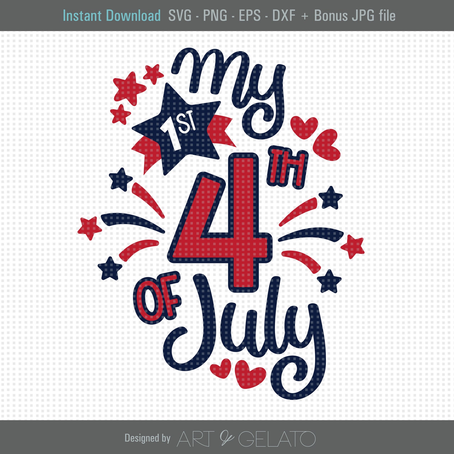 My 1st 4th of July SVG My First 4th of July Svg Baby's - Etsy