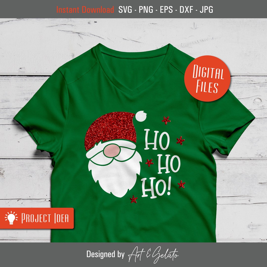 Ho Ho Ho! SVG, Ho Ho Ho Santa Svg, Santa Svg, Merry Christmas Svg ...