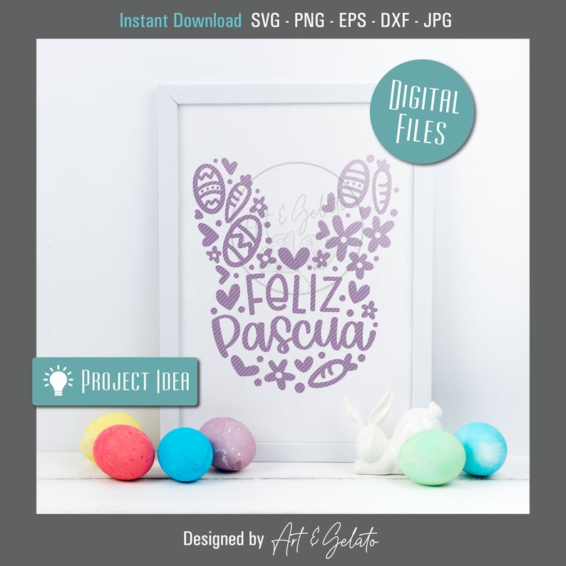 Feliz Pascua SVG, Spanish Happy Easter Svg, Pascua SVG, Felices Pascuas ...