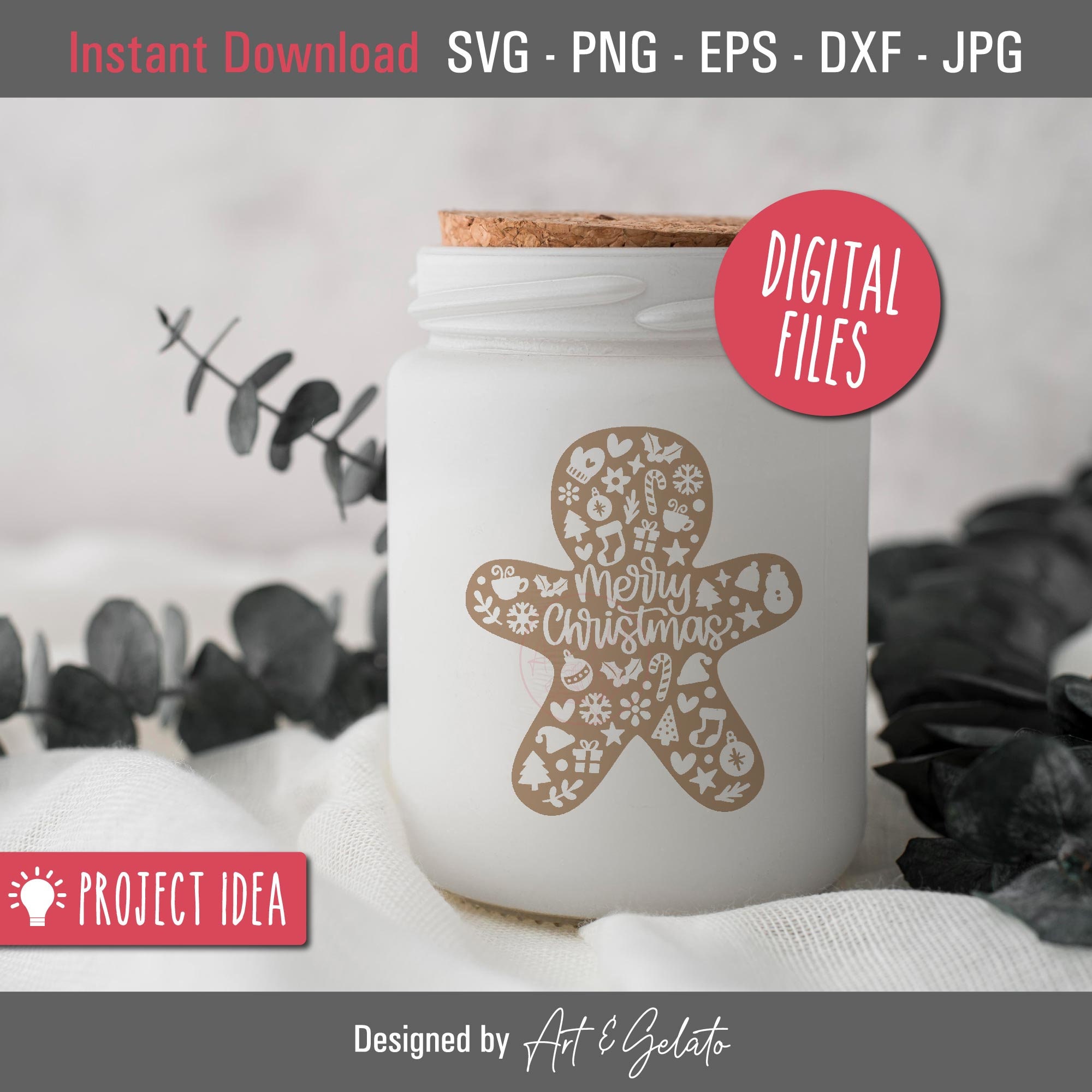 Merry Christmas Gingerbread SVG Gingerbread SVG Gingerbread - Etsy