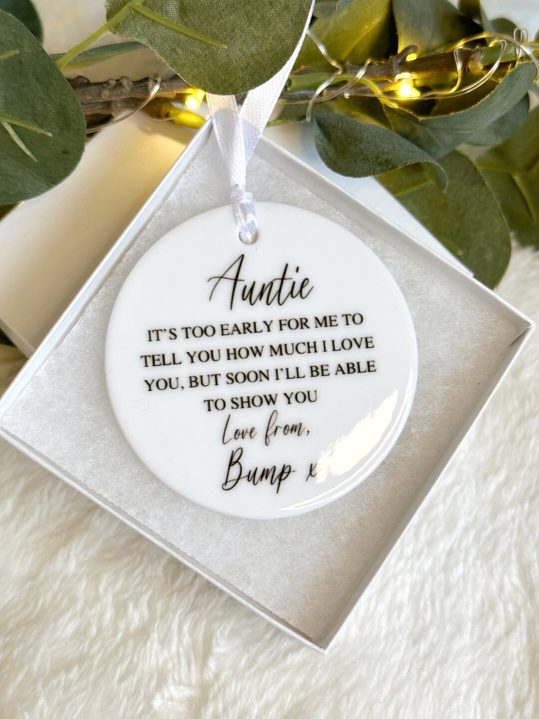 Auntie Gift From Bump, Going to Be an Auntie, Baby Bump Gift, Auntie ...