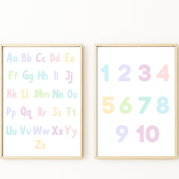 Pastel Rainbow Alphabet - Etsy