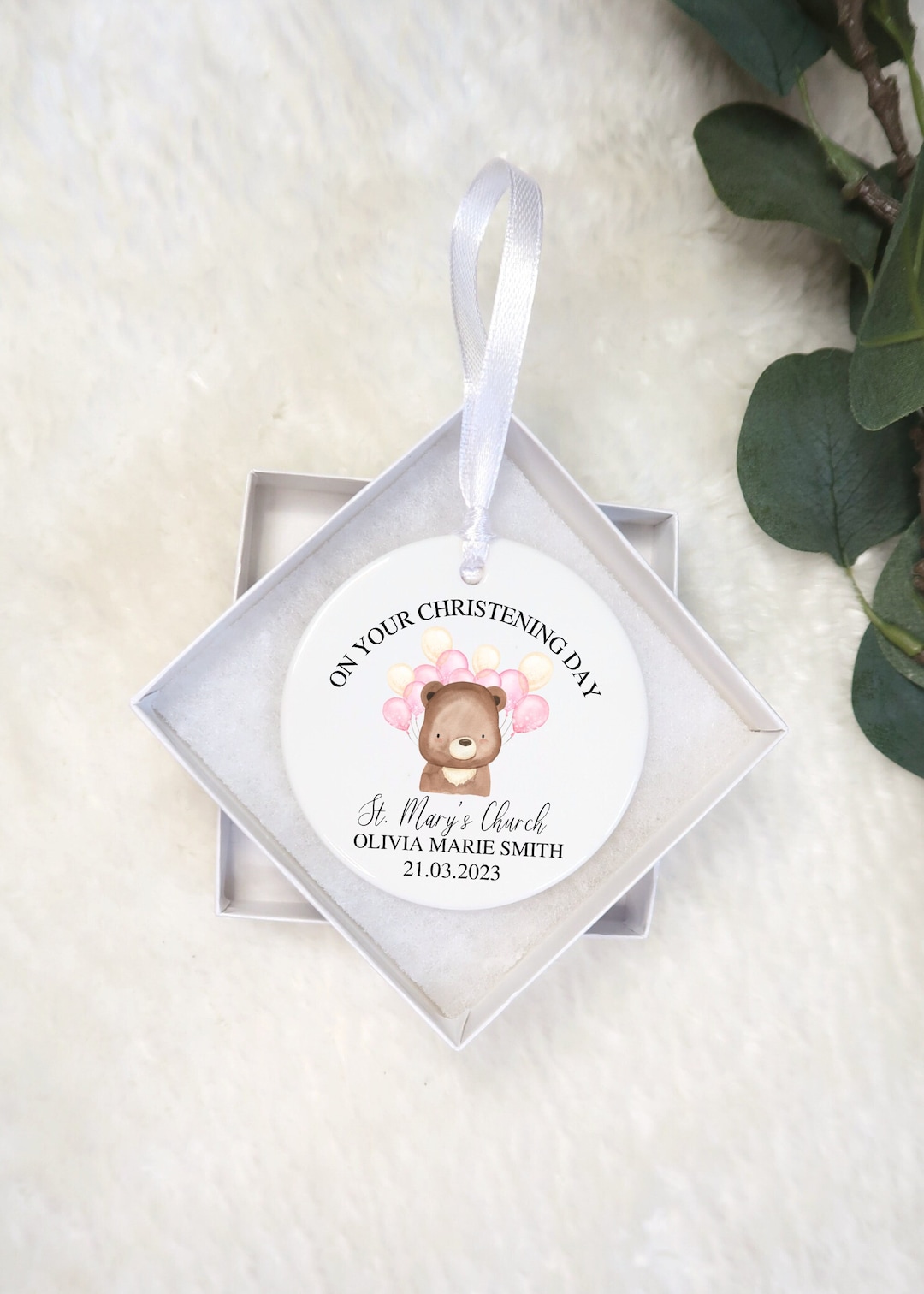 Personalised Baby Girl Christening Gift, Baptism Christening Name and ...