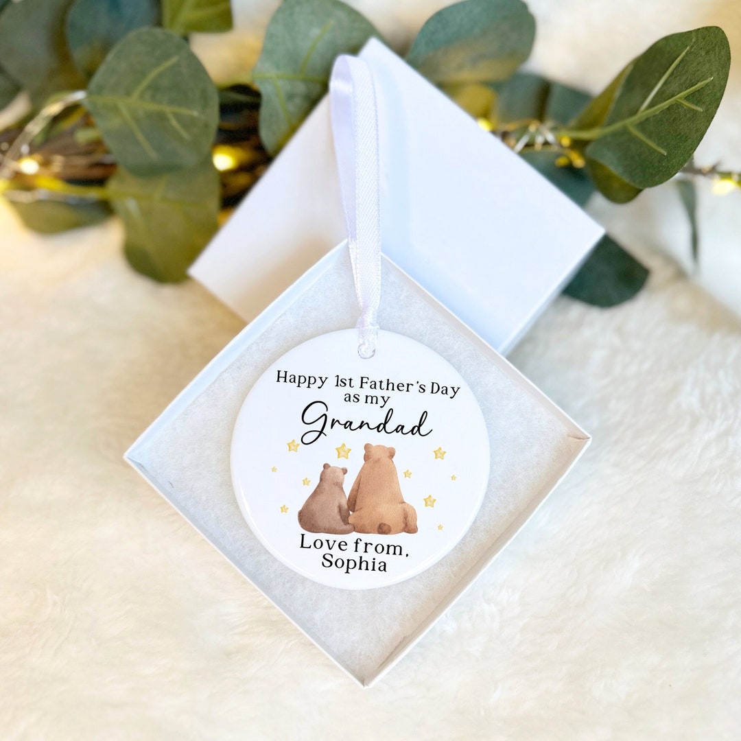 Personalised First Fathers Day Gift From Grandchild, Grandad 1st ...