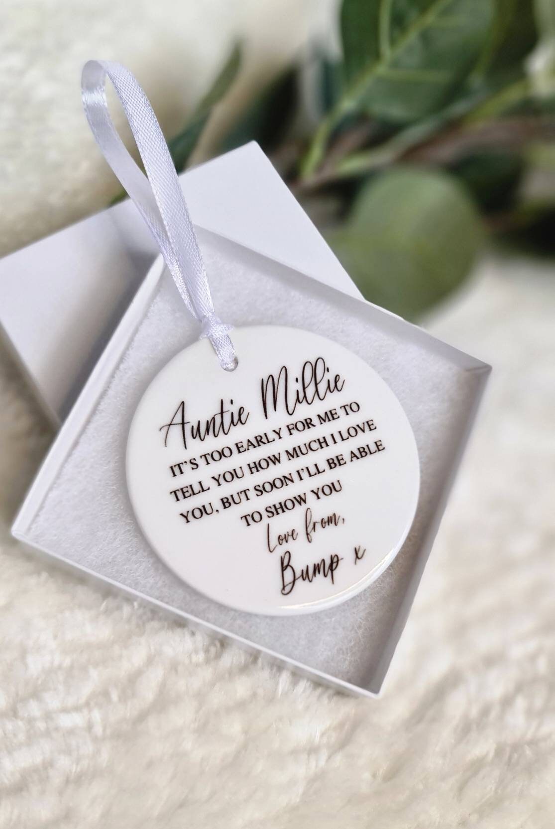 Auntie Gift From Bump, Going to Be an Auntie, Baby Bump Gift, Auntie ...