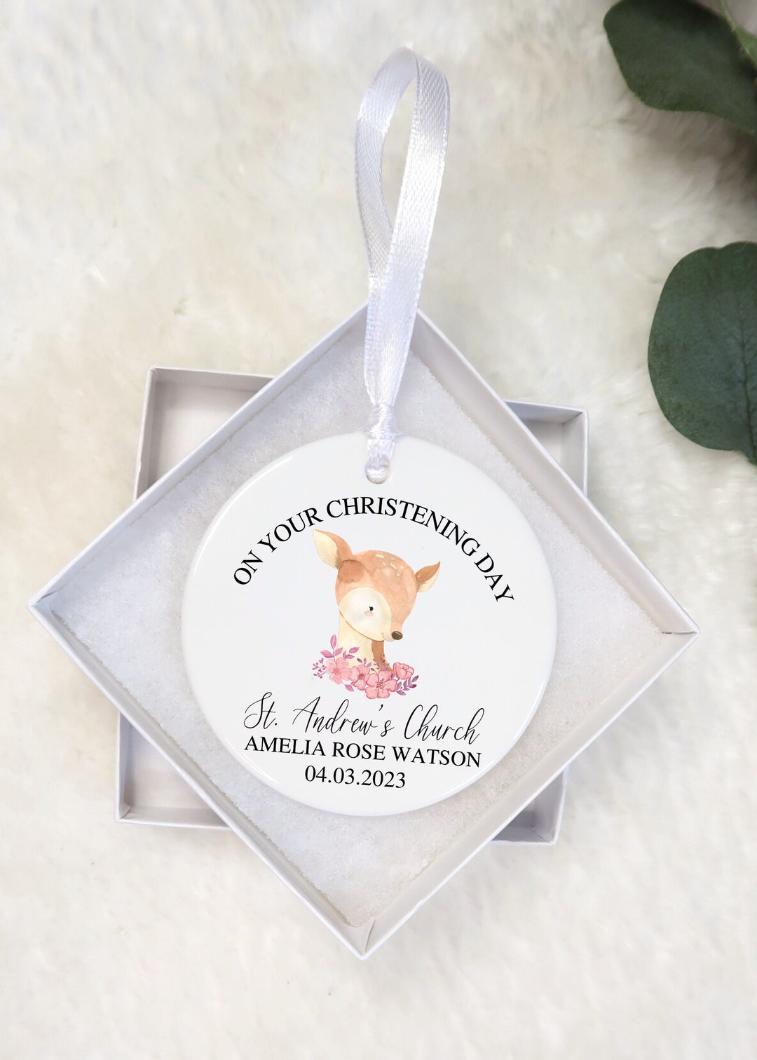 Personalised Christening Gift, Baby Girl Baptism, Christening Name and ...