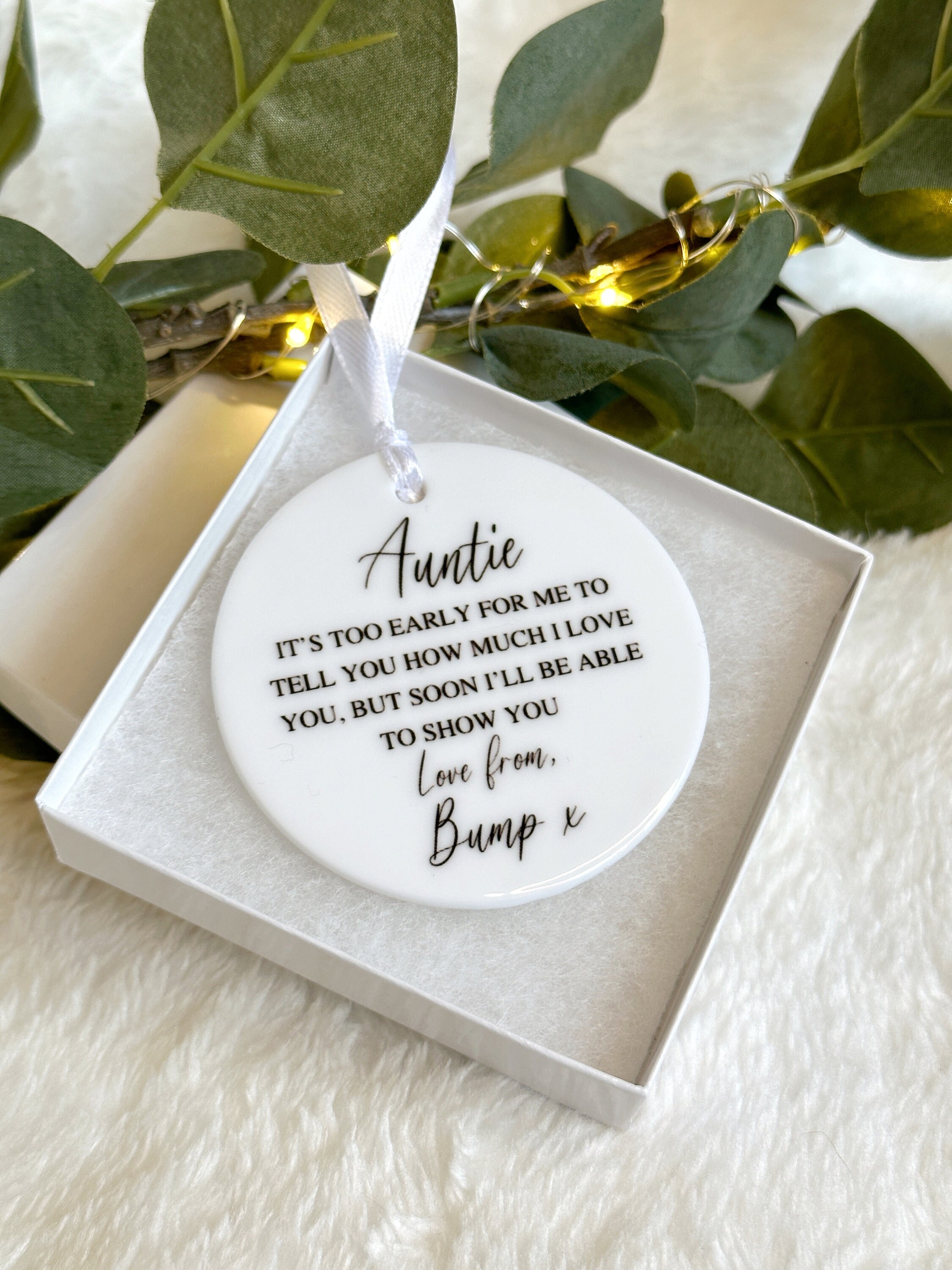 Auntie Gift From Bump, Going to Be an Auntie, Baby Bump Gift, Auntie ...