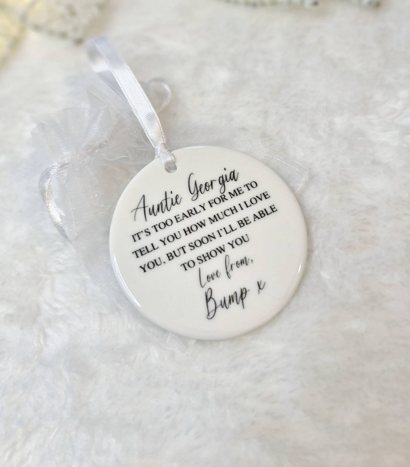 Auntie Gift From Bump, Going to Be an Auntie, Baby Bump Gift, Auntie ...