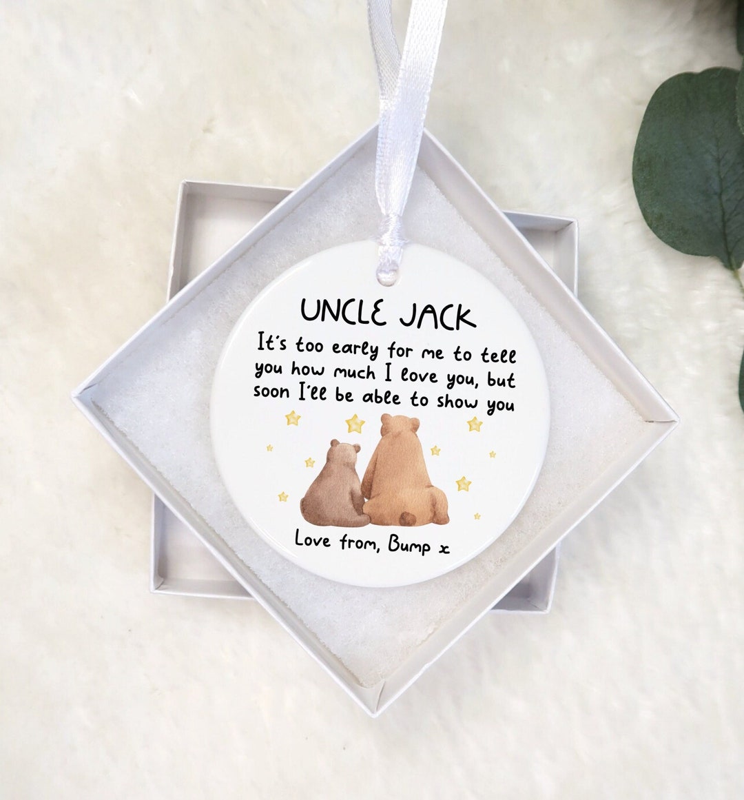 Uncle Gift From Bump, Uncle Pregnancy Announcement, Going to Be Uncle ...