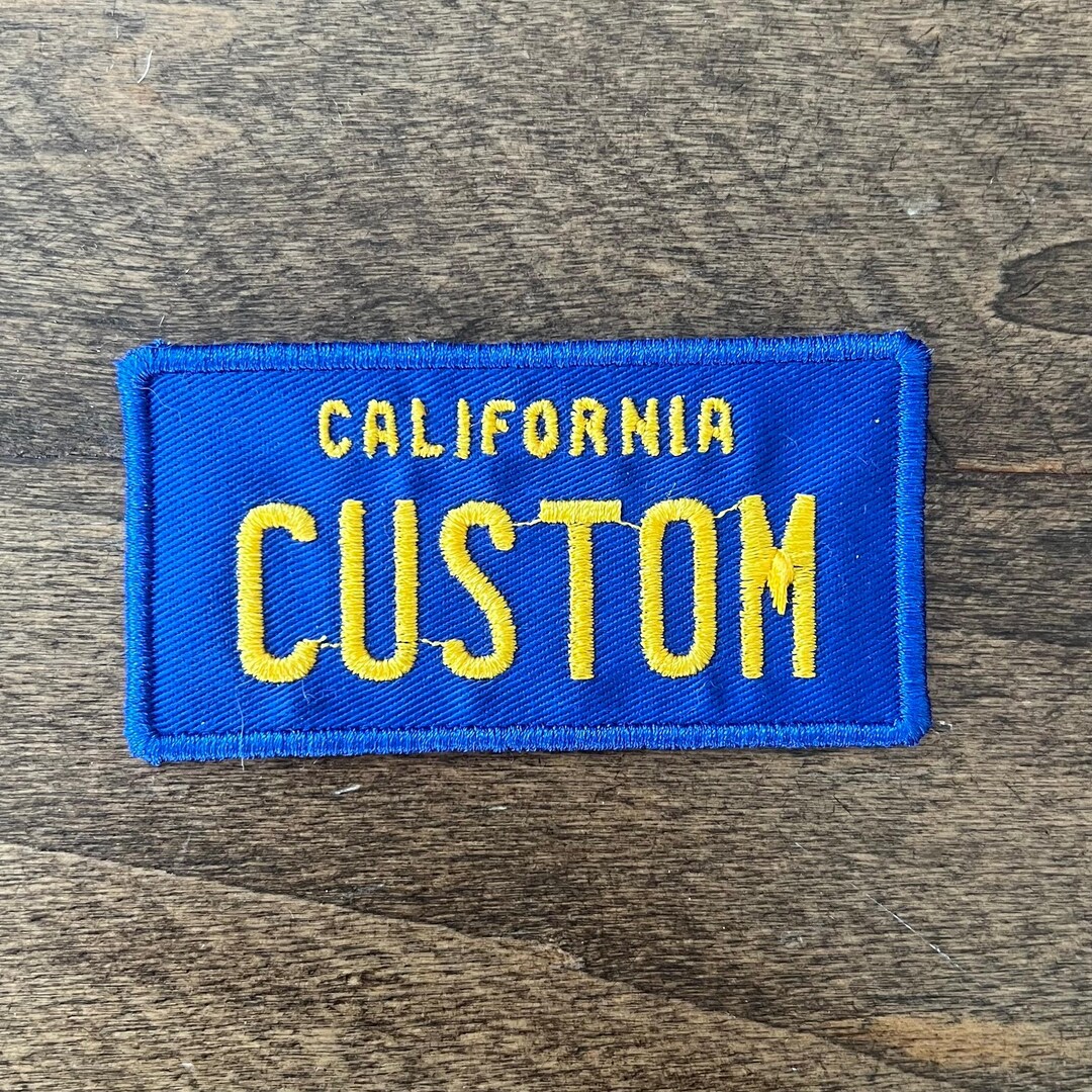 Personalized California 70’s License Plate Patch - Etsy