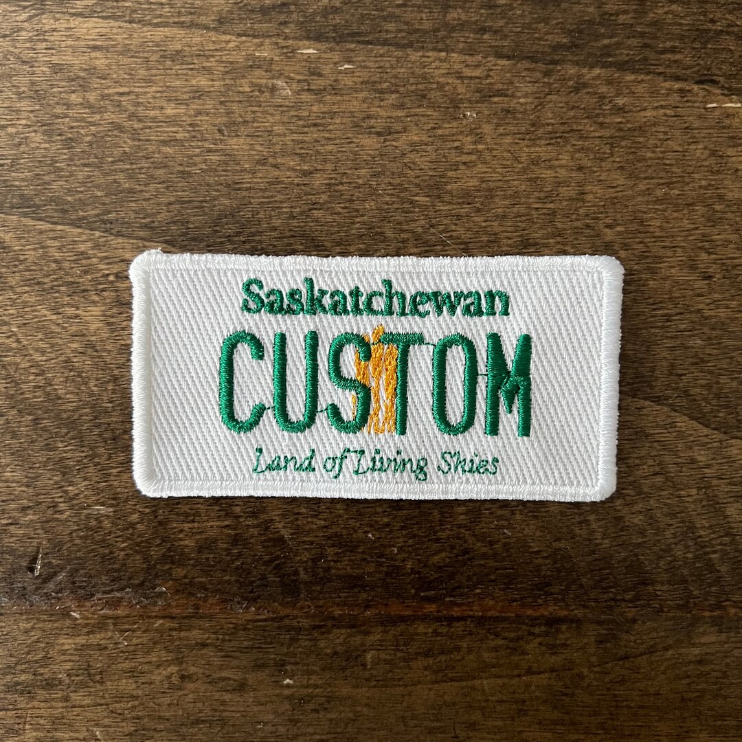 Personalized Saskatchewan License Plate Patch - Etsy