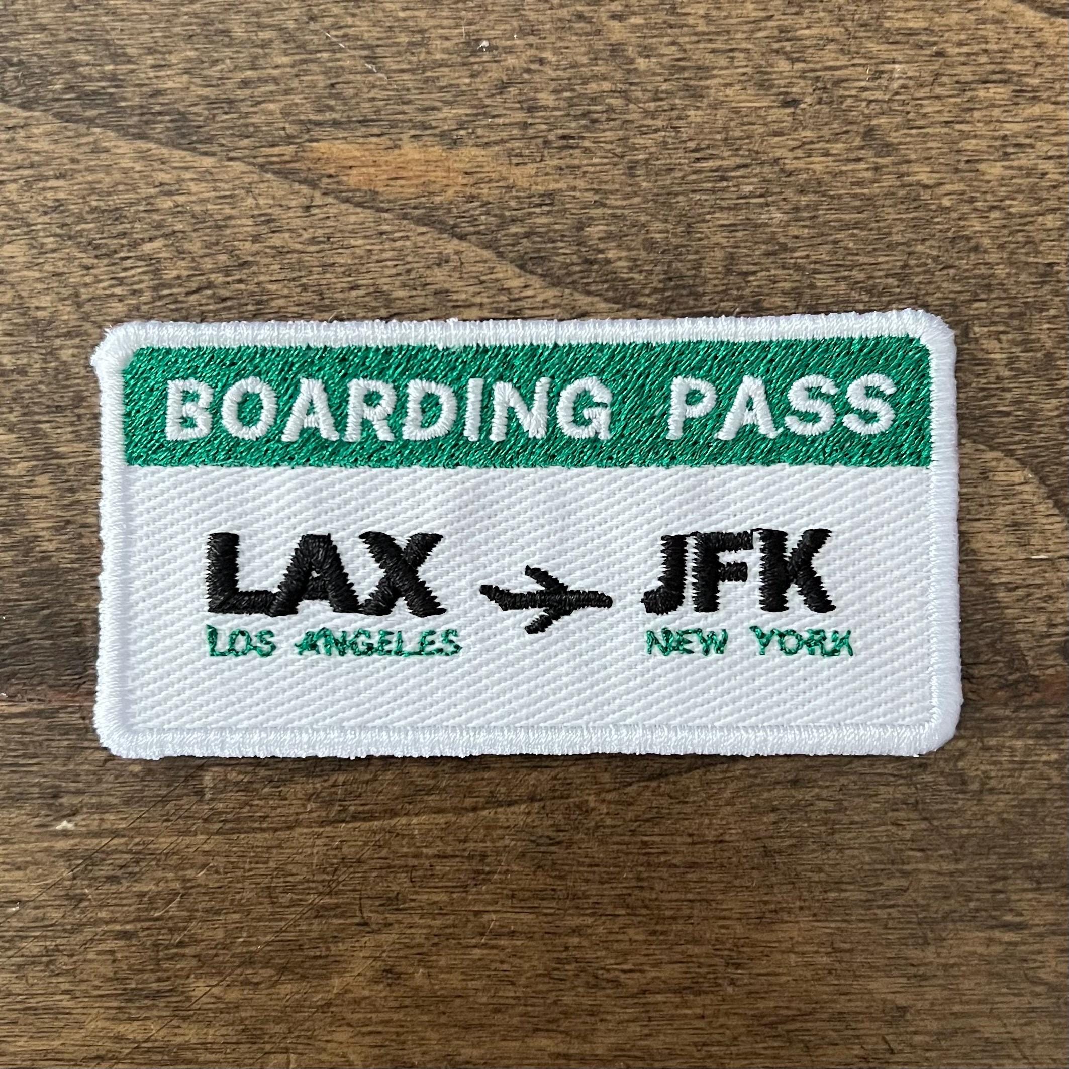 Personalized Boarding Pass Patch - Etsy