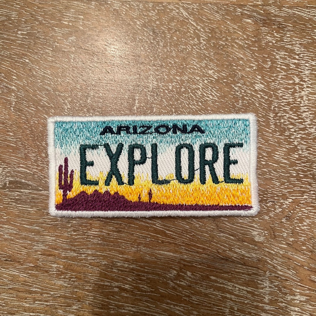 Personalized Arizona License Plate Patch - Etsy