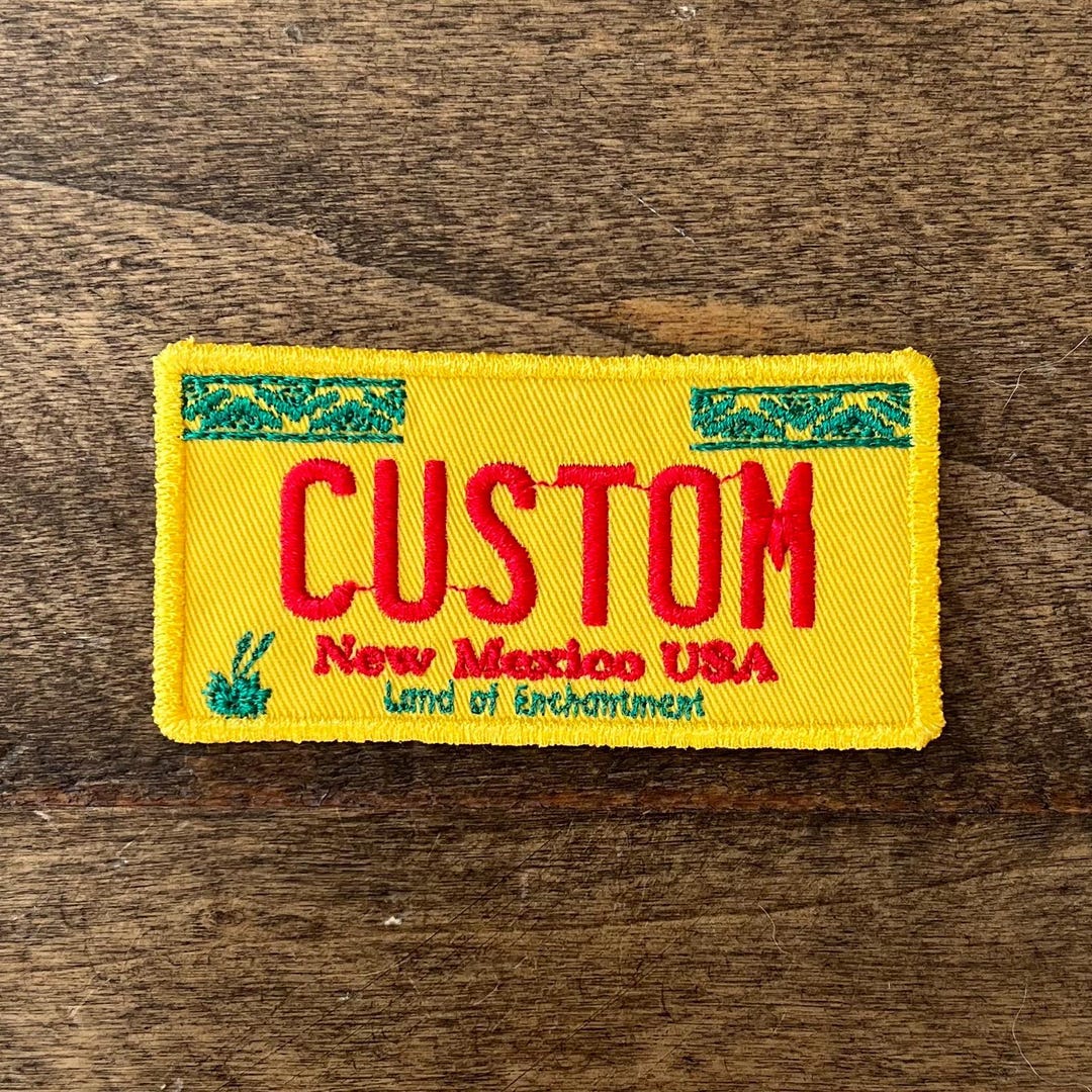 Personalized New Mexico License Plate Patch - Etsy