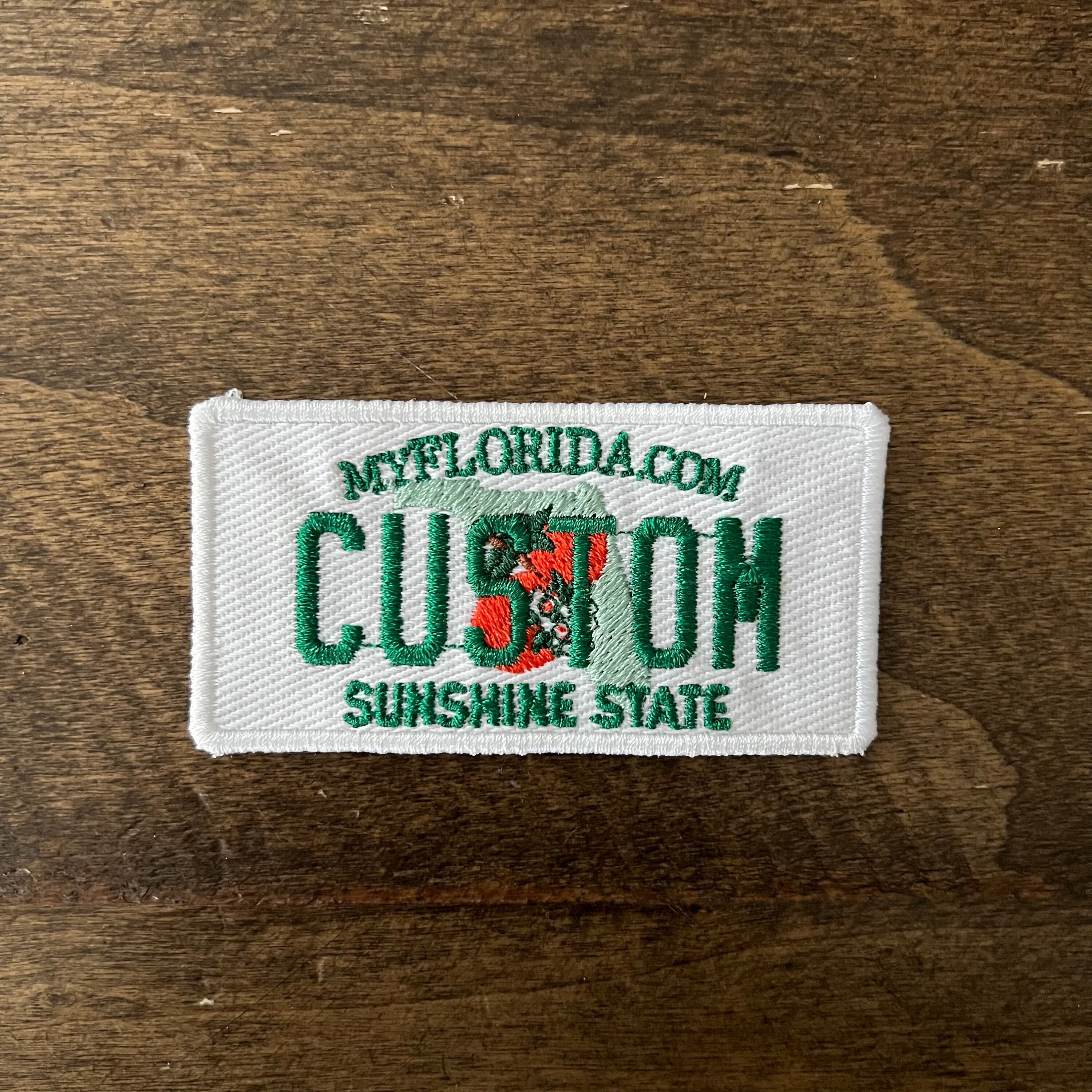 Personalized Florida License Plate Patch - Etsy