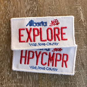 Personalized Alberta License Plate Patch - Etsy