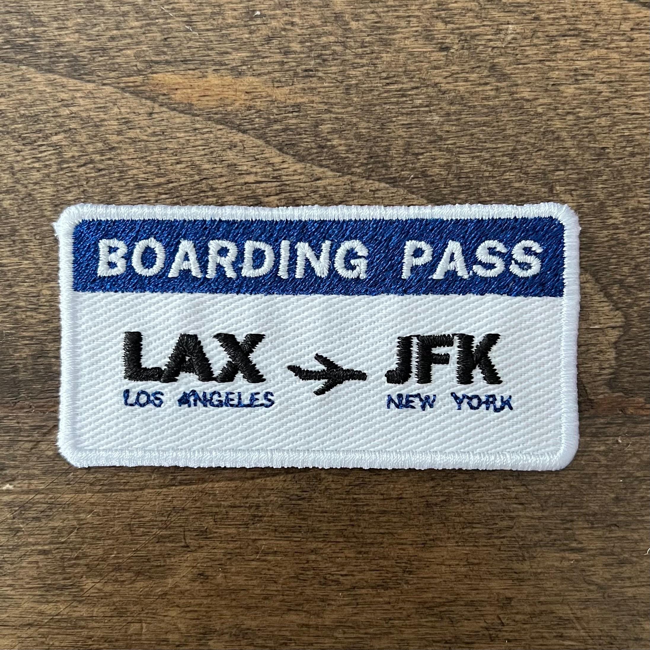Personalized Boarding Pass Patch - Etsy