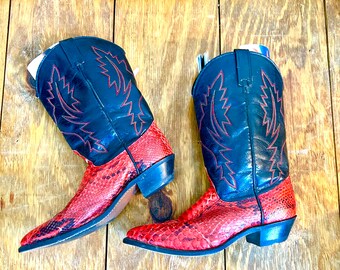 Mens Snake Skin Boots - Etsy