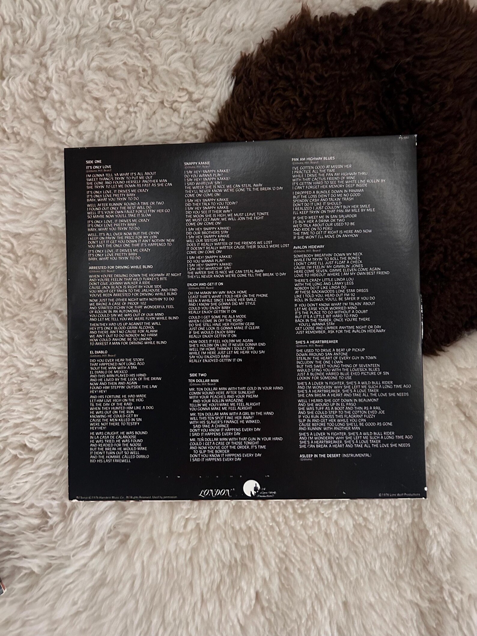 ZZ Top-tejas Vinyl Album-ps 680 - Etsy