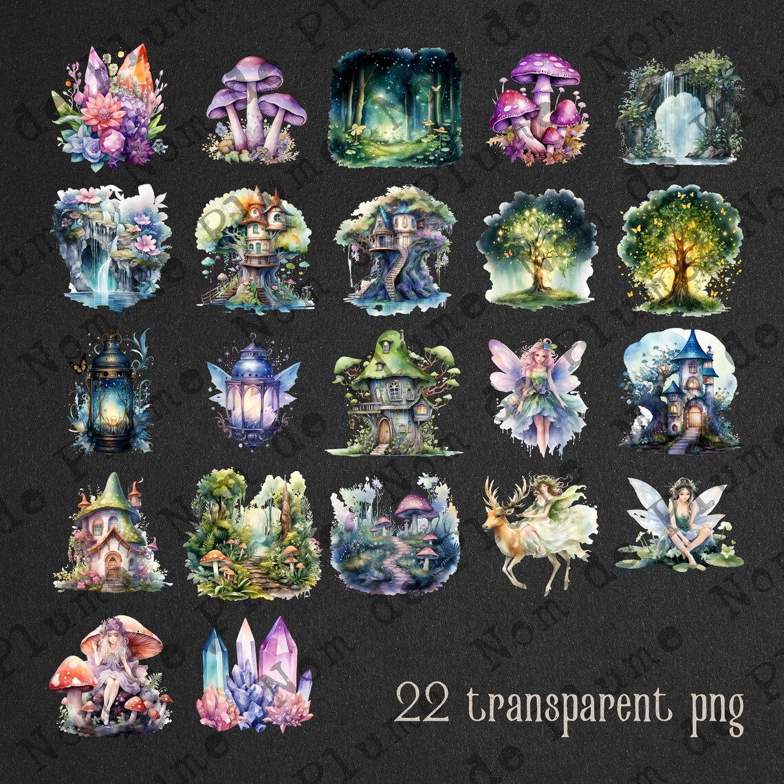 Fairy Forest Clipart, Magical Forest PNG, Magic Fairies Forest Clipart ...