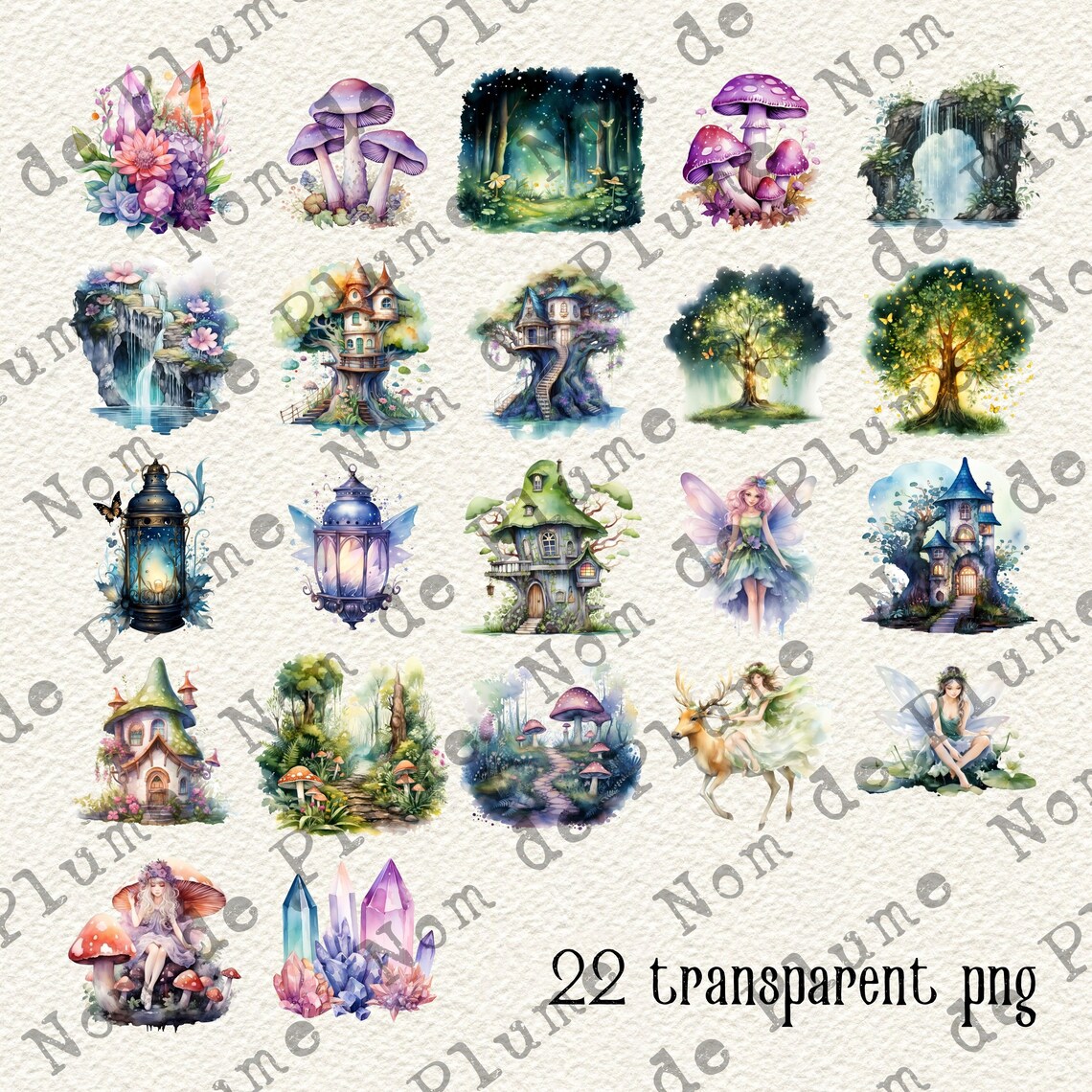 Fairy Forest Clipart, Magical Forest PNG, Magic Fairies Forest Clipart ...
