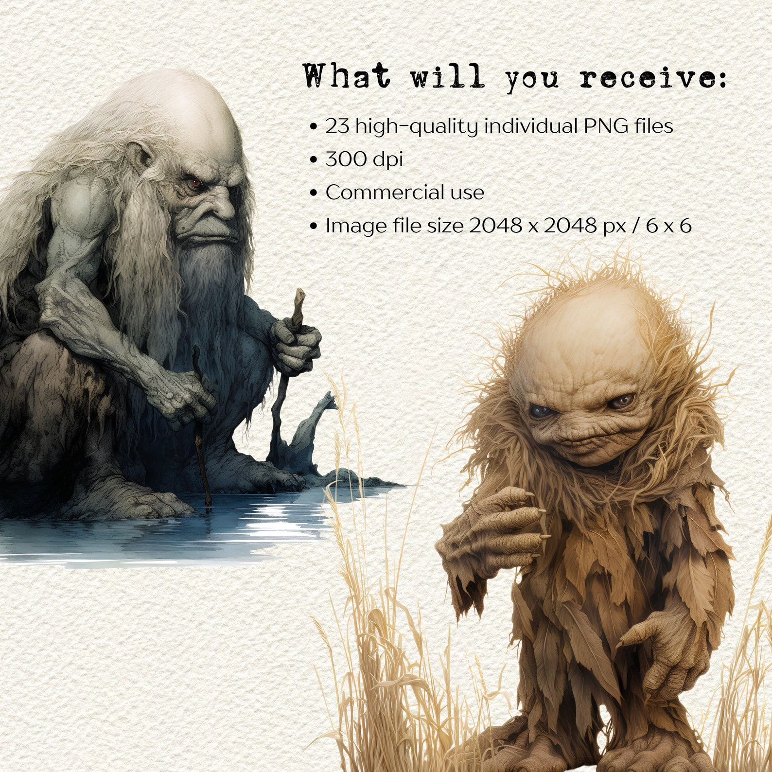 Trolls Clipart, Fairytale PNG, Halloween Clipart, Monster Clipart ...