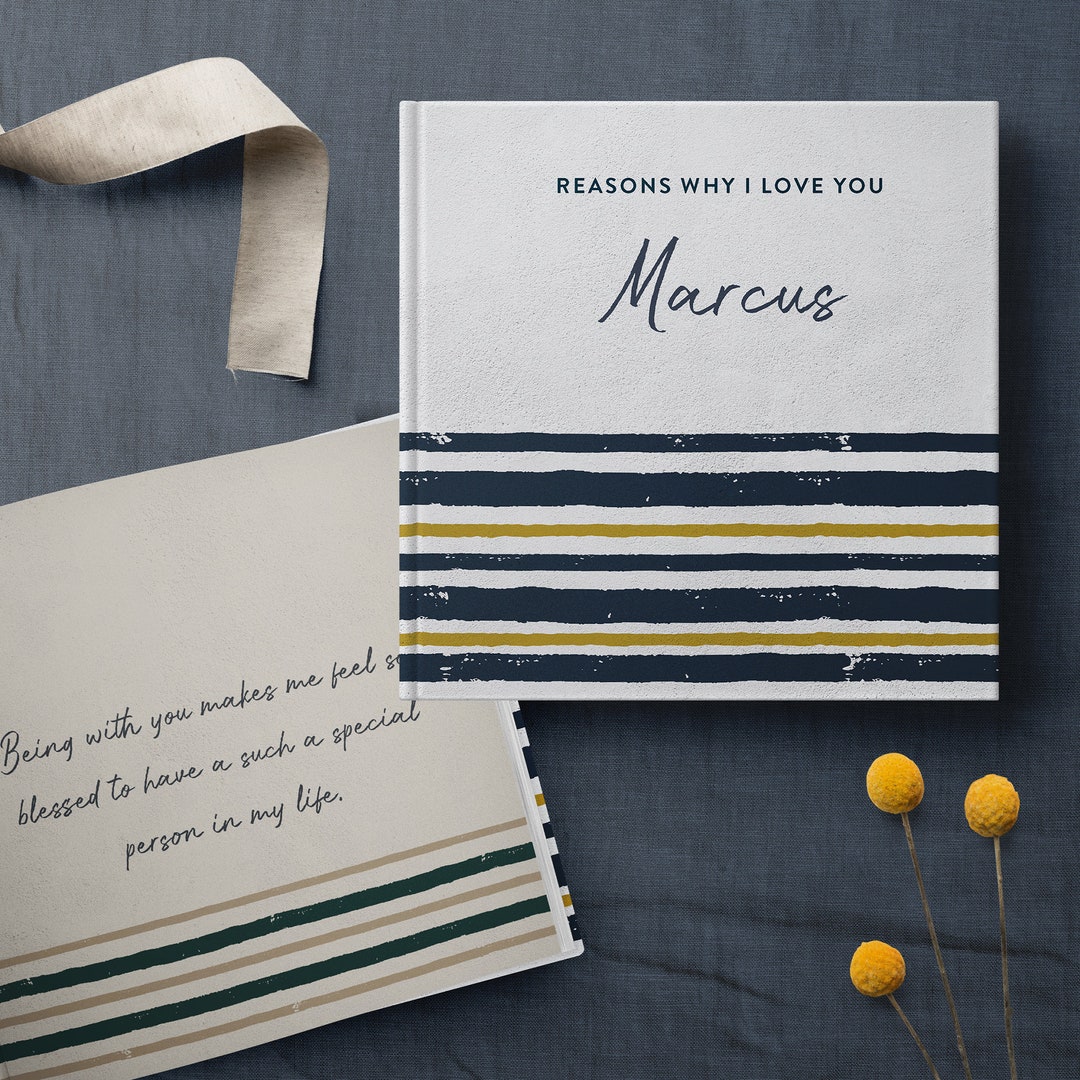 15 Personalised Gift Reasons Why I Love You Gift Book | Gift for Loved ...