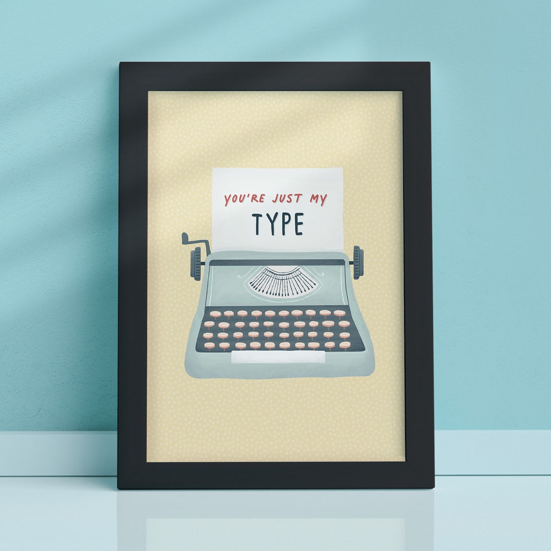 Uni Room Decor | Typewriter Slogan Art | Framed Print | Office Print ...