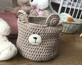Teddy Bear Basket - Etsy
