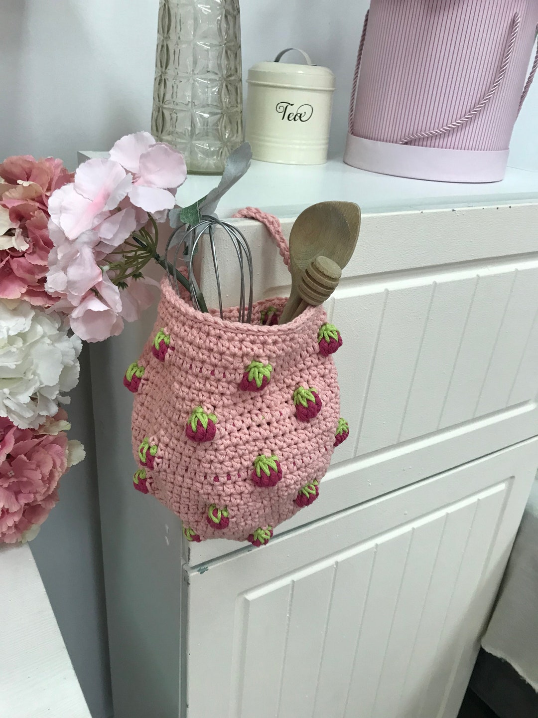 Strawberry Basket, Strawberry on a Basket, Storage Organizer, Storage ...