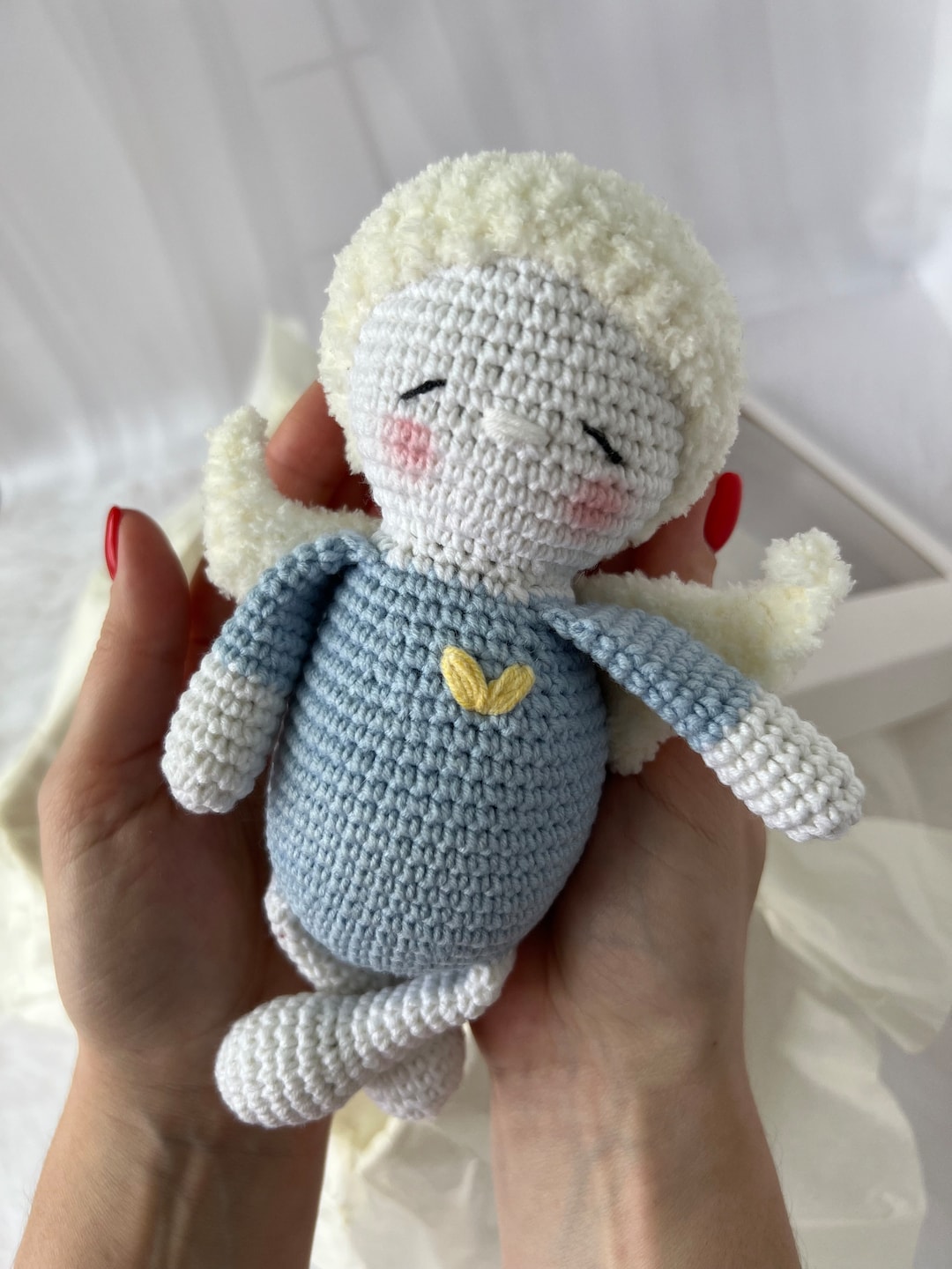 Crochet Angel Toy, Baby Gift, Angel Soft Toy for Baby, Gift for New ...