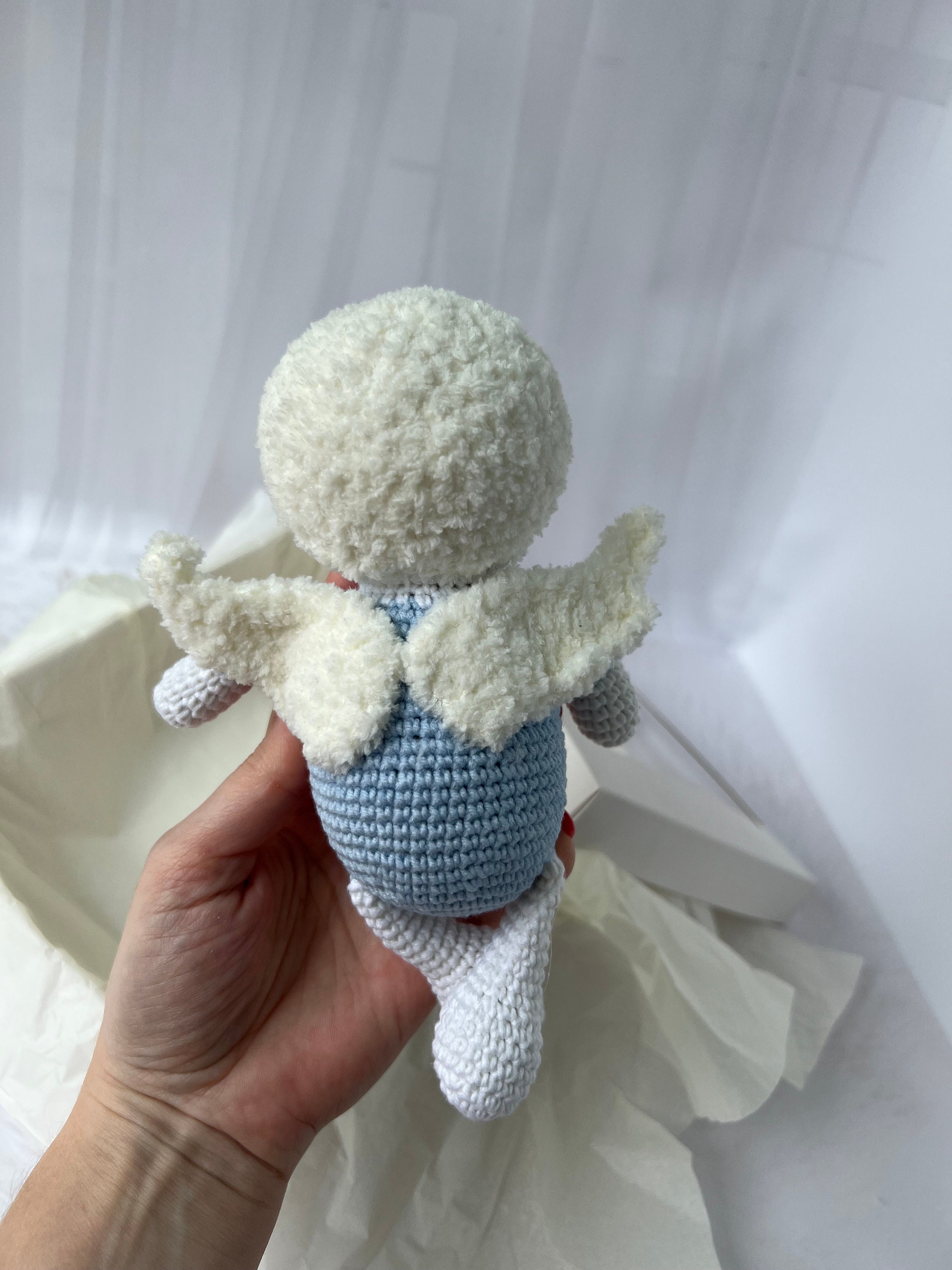 Crochet Angel Toy, Baby Gift, Angel Soft Toy for Baby, Gift for New ...