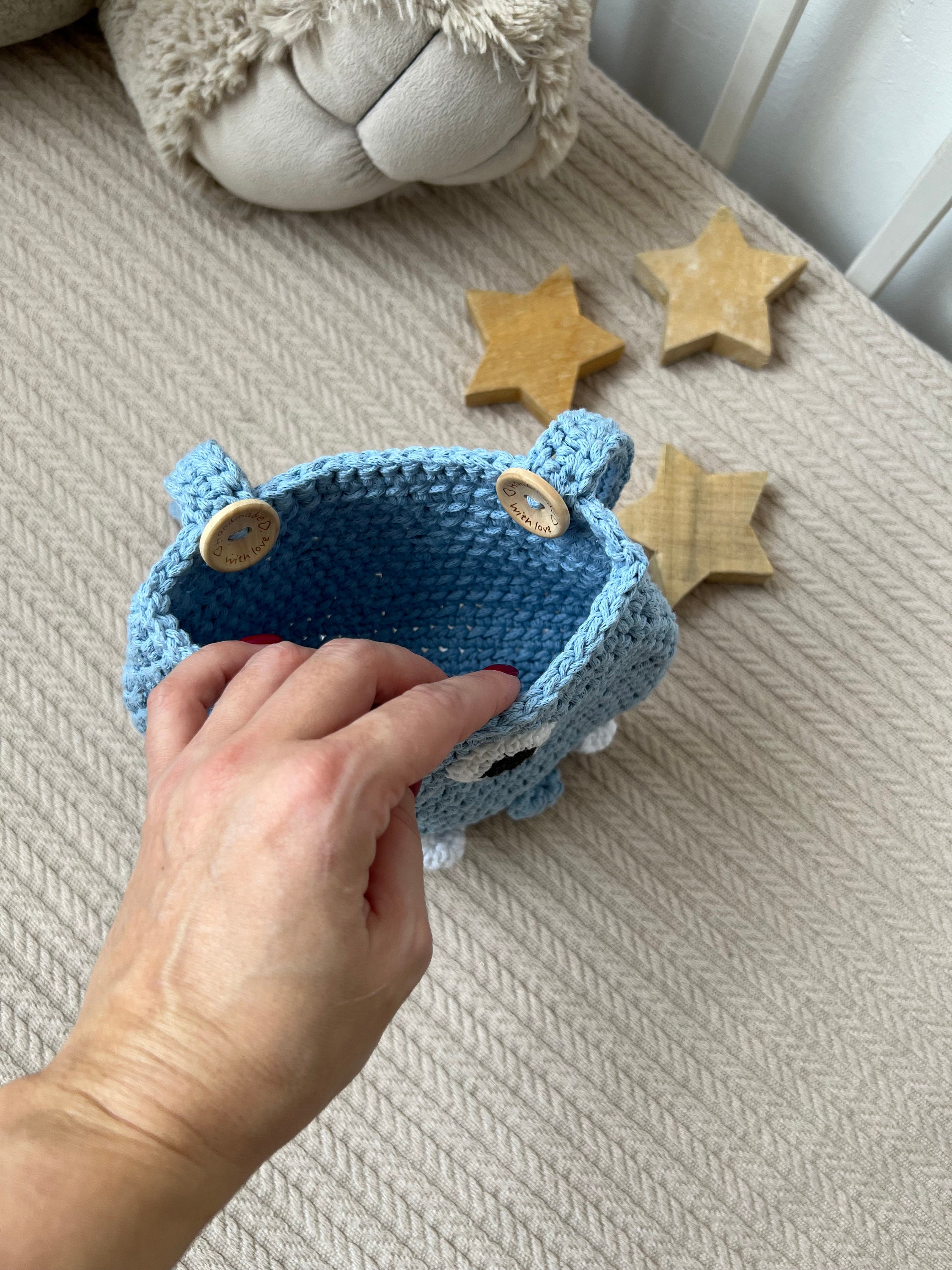 Knitted Hanging Bag Octopus Basket Baby Storage Animals - Etsy