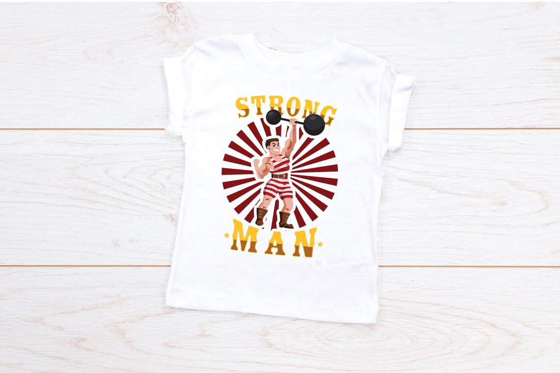 Circus Strongman Circus Themed Party Strongman Shirt | Etsy
