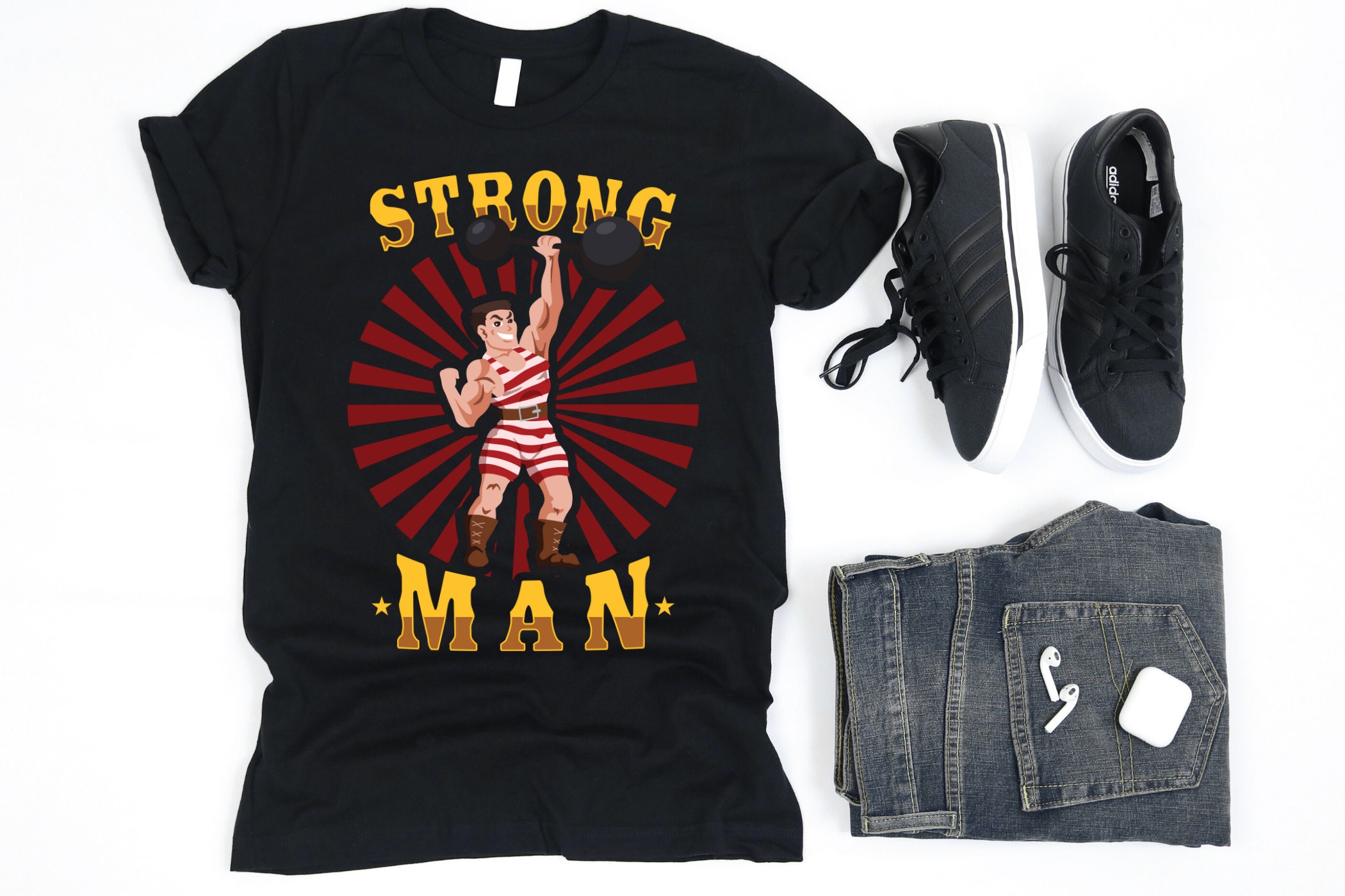 Circus Strongman Circus Themed Party Strongman Shirt - Etsy