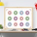 Flower Multiplication Poster Printable, Times Table Chart Wall Art for ...