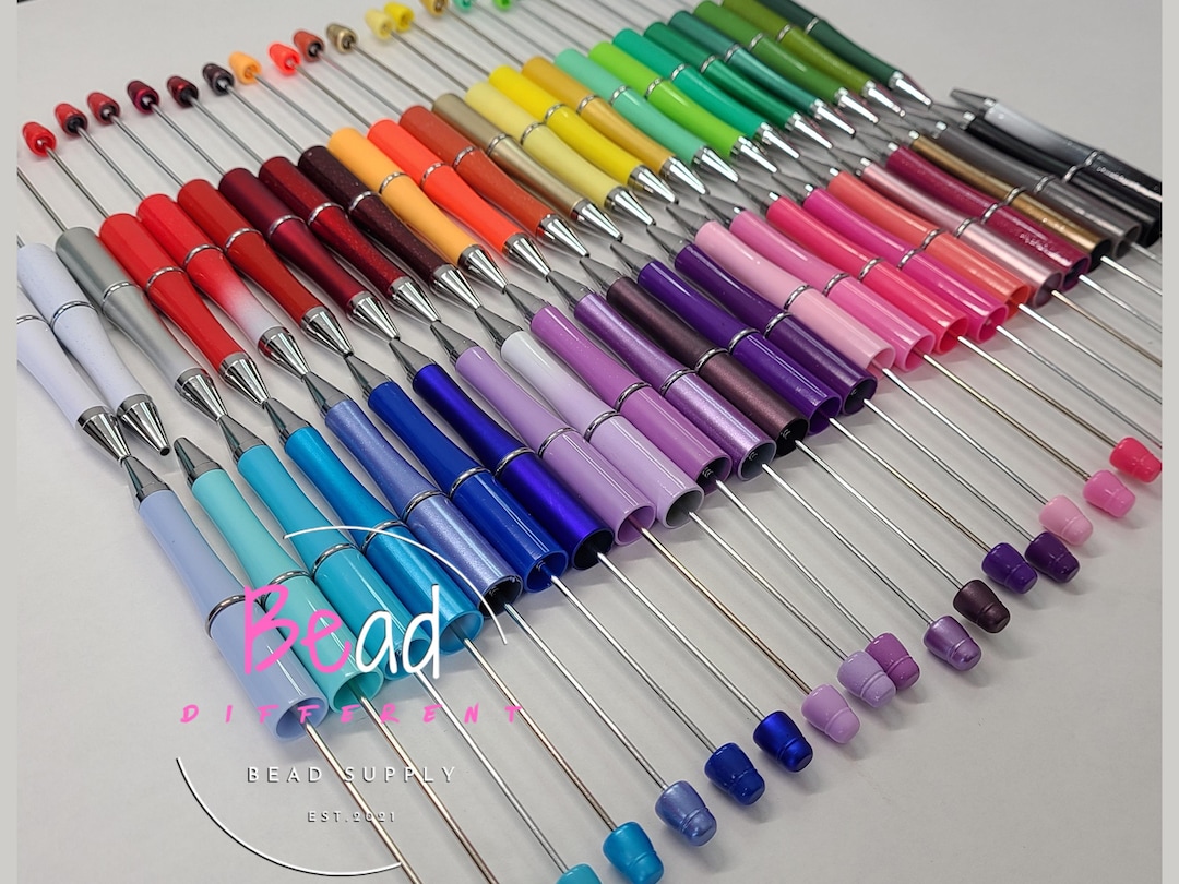 Beaded Pen Blanks, DIY Crafting Pens, Pens to Bead, Black Ink Pens ...