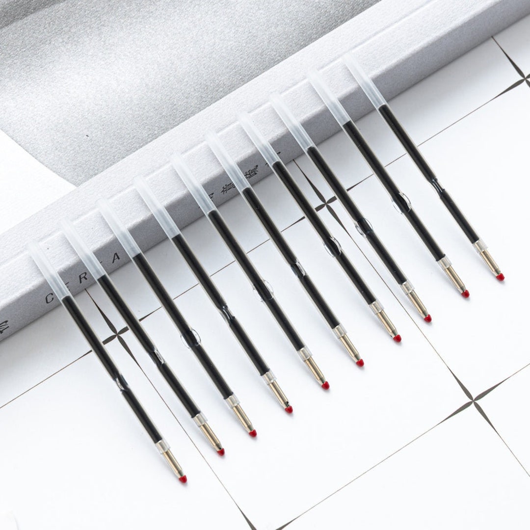 Pen Ink Refills, Beadable Pen Ink Refills, Black Beaded Pen Ink Refill ...